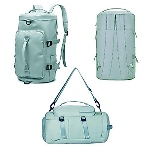 Gym Bags for Women Backpack Sport Duffle Bag with Shoe Compartment and Wet Pocket 30L Travel Bag Weekender Bag Overnight Bags