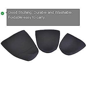 Iced Coffee Sleeves Reusable Insulator Sleeves for Cold Drinks Neoprene Cold Cup Holder for Starbucks, Dunkin (Large 2, Black)