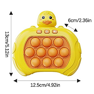 Gelmevo 2PCS Pop Fidget Push Game, Handheld Bubble Game Console Toy for Kids and Teen Party Game Relaxation and Decompressions Fidget Toy