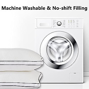 Gehannah Bed Pillows for Sleeping(2 Pack) - King Size Set of 2, Cooling Luxury Plush Soft Pillow with Home and Hotel, Breathable Microfiber Cover Skin-Friendly Pillows for Side Back Sleepers