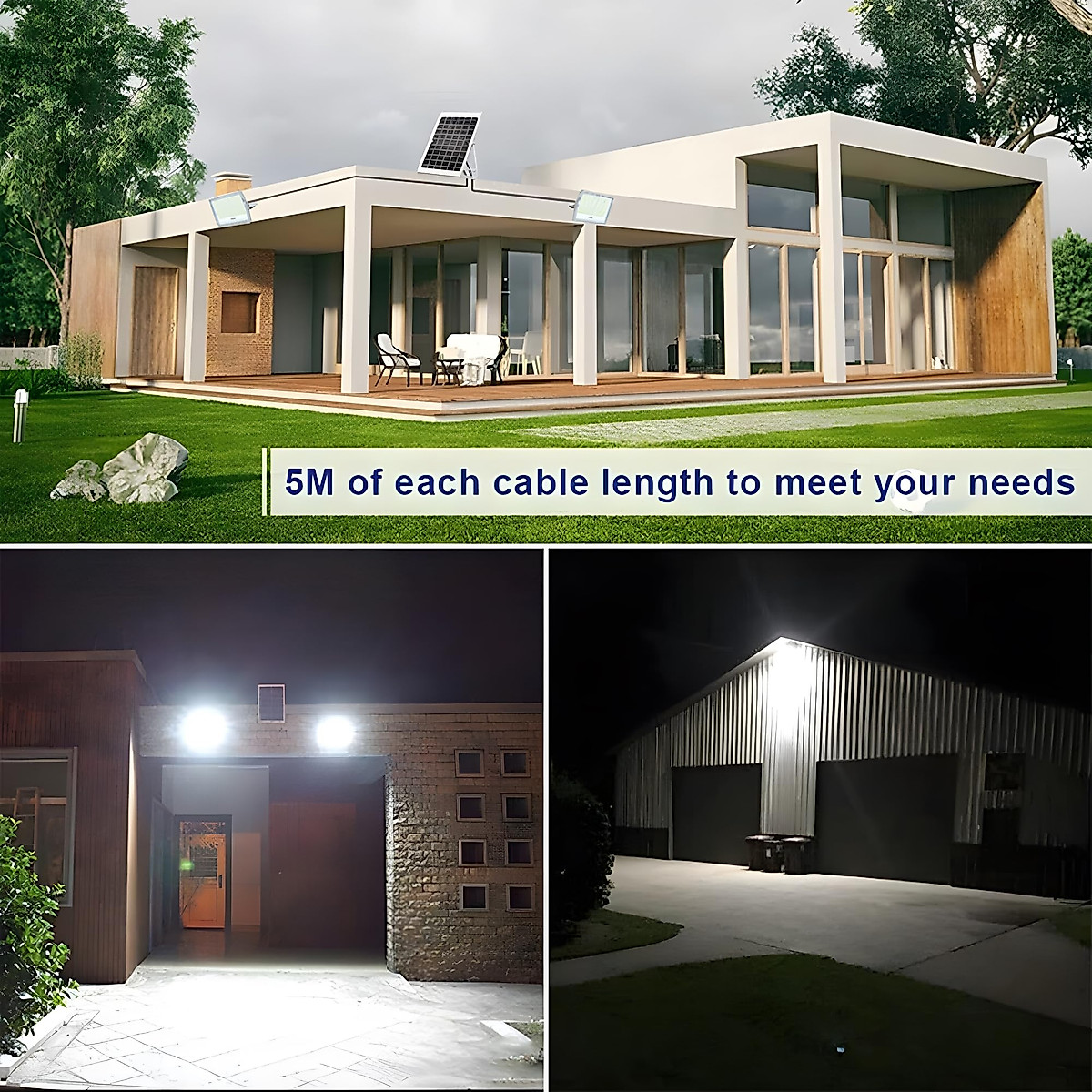 100W to 500w Pure White High Bright Solar Power Flood Light Outdoor Remote, IP67 Waterproof, Auto On/Off, Wide Range, Dusk to Dawn for Yard, Gazebo, Shed, Barn, Porch, Patio, Garage, Garden (200W)