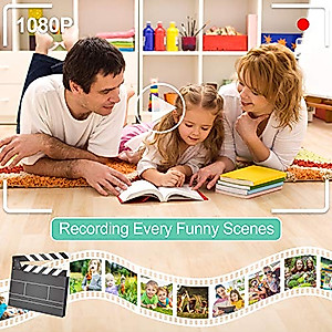 Kids Camera for Girls Boys, Kids Selfie Camera Toy 13MP 1080P HD Digital Video Camera for Toddler, Christmas Birthday Gifts for 3-10 Years Old Children with 32G SD Card [2023 Upgrade] Green