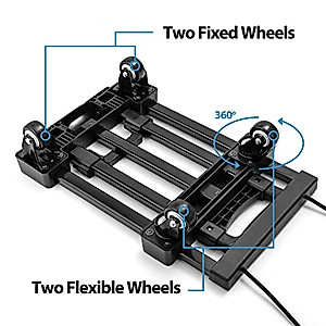 CrazyAnt Foldable Hand Truck, 220lbs Compact Heavy Duty Portable Dolly with Extendable Platform, Dolly Cart with 4 Wheels for Luggage Outdoor Moving Travel Auto