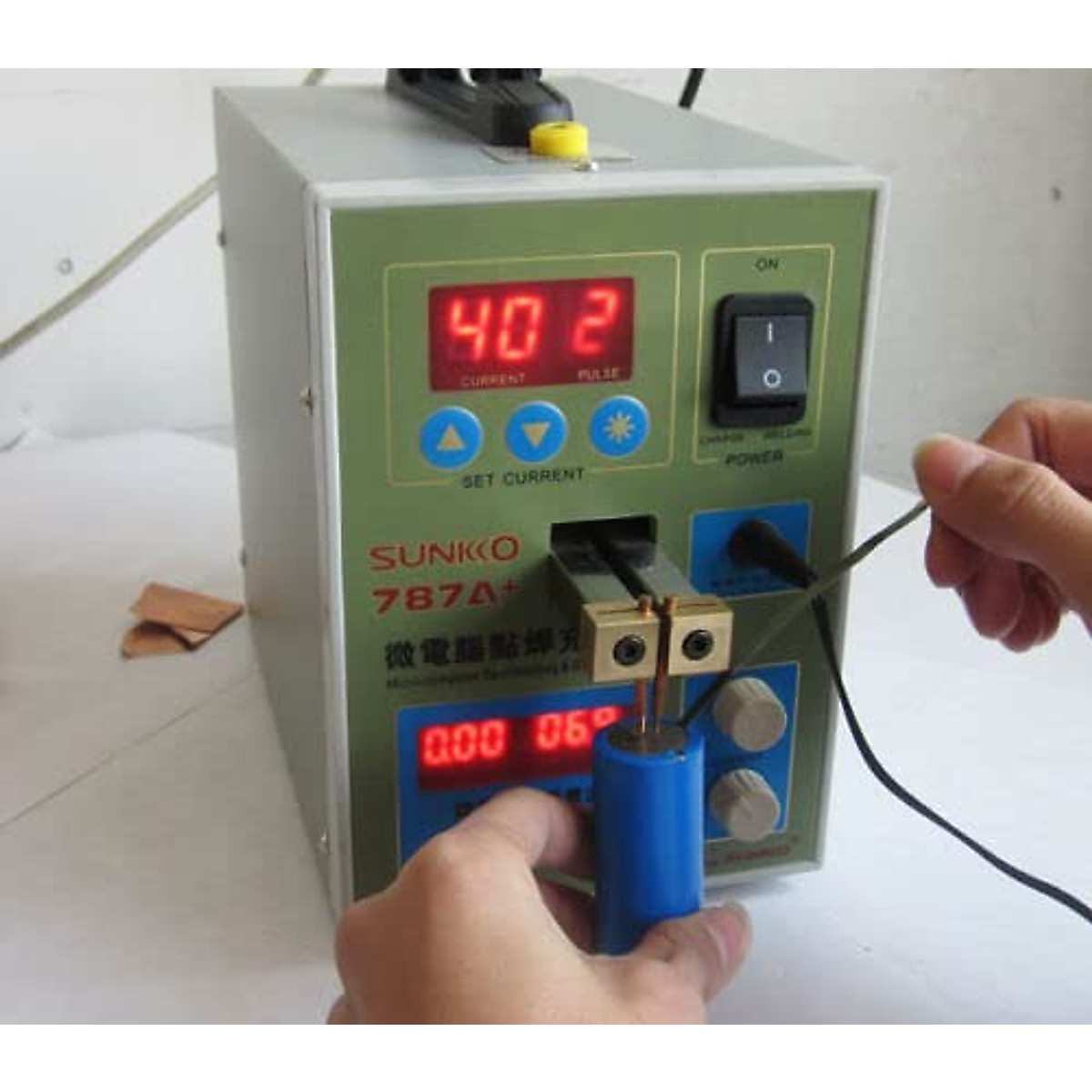 220V Battery Spot Welder Micro-computer Pulse Spot Welding Machine 787A+