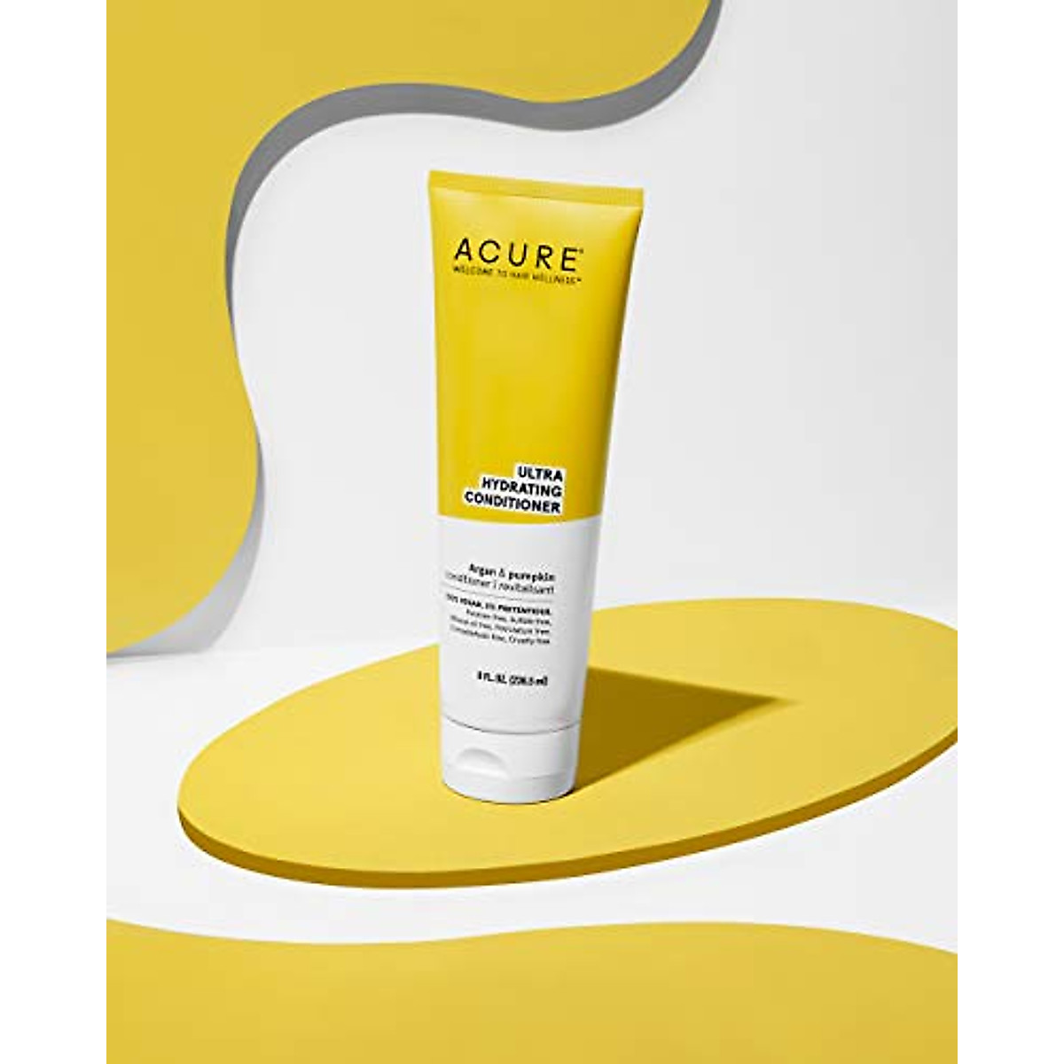 Acure Ultra Hydrating Conditioner, Yellow, pumpkin, 8 Fl Oz
