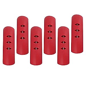 Tofficu 6pcs Silicone Hot Handle Holde Non Slip Rubber Pot Holders Pan Ear Clip Cast Iron Skillets Handles Grip Cover Heat Resistant Potholder Cookware Handle for Cast Iron Skillet
