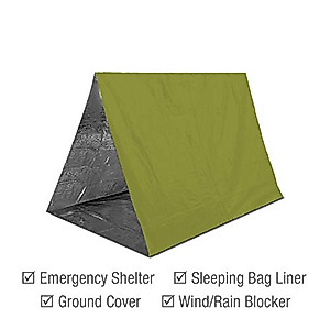 Swiss Safe Emergency Blankets for Survival Kit - Mylar Thermal Blankets - NASA-Designed Body Warmer for Camping, Hiking & Outdoor Activities, Bug Out Bag - 4 Pack w/Bonus Gold Foil Space Blanket Fit