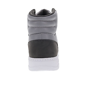 Levi's Mens Drive Hi Synthetic Leather Casual Hightop Sneaker Shoe, Grey/Charcoal, 12 M