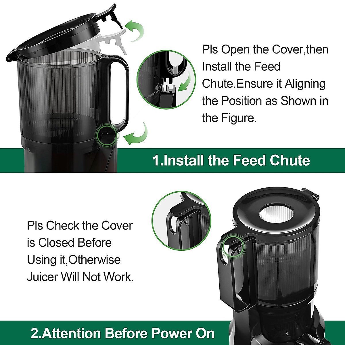 Cold Press Juicer Machines,Fretta Slow Masticating Juicer Machines with 4.25" Large Feed Chute,Fit Whole Fruits & Vegetables Easy Clean Self Feeding,High Juice Yield,BPA Free (Silver)