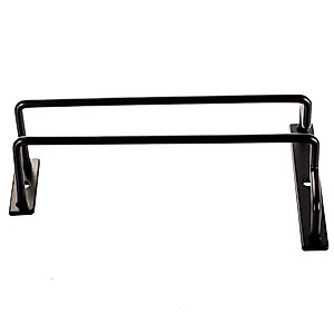 Dianoo 18 CM Black Wine Glass Rack, Under Shelf Wine Glasses Holder, Hanging Stemware Rack For Cabinet Kitchen Bar, Set Of 2