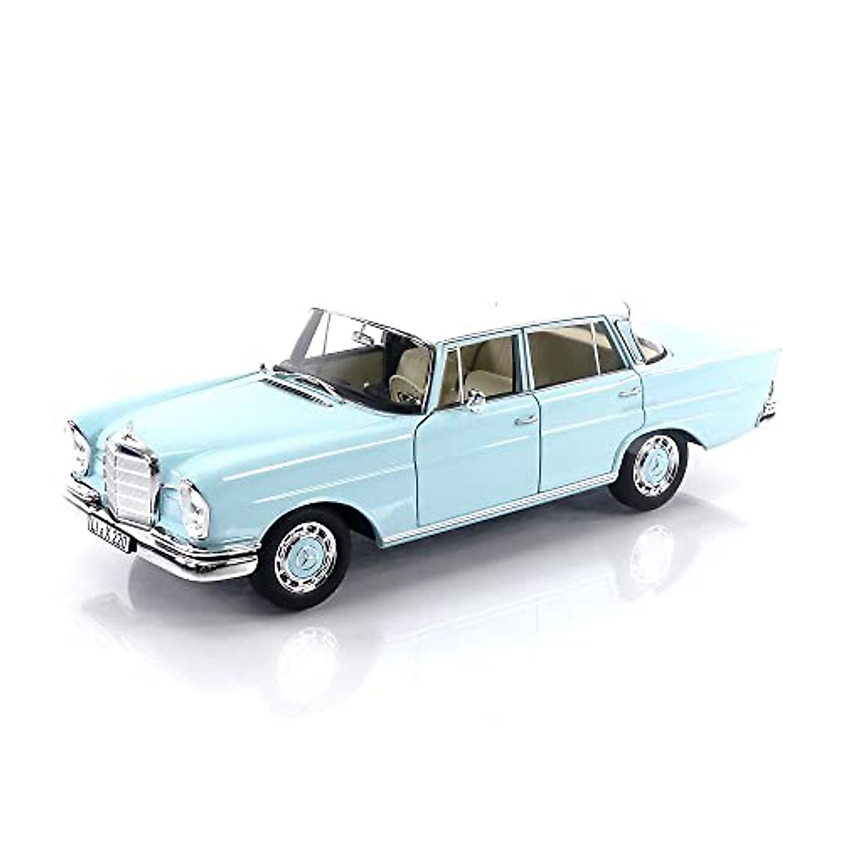 Norev 1965 220 S Light Blue with White Top 1/18 Diecast Model Car 183920