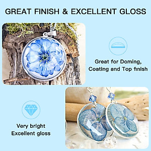 JDiction UV Resin, Upgrade 300g High Viscosity Hard UV Resin with Crystal Clear Resin Kit for Doming, Sealing, Coating, and Casting