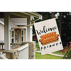 Fri Themed Welcome Home Decor Garden Flag Yard Porch House Flag for Outside Decoration (Welcome Fri)