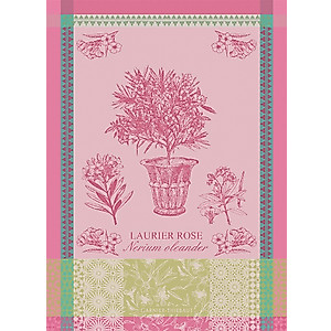 Garnier Thiebaut Rose Laurier En Pot Kitchen Towel, 22"x30"