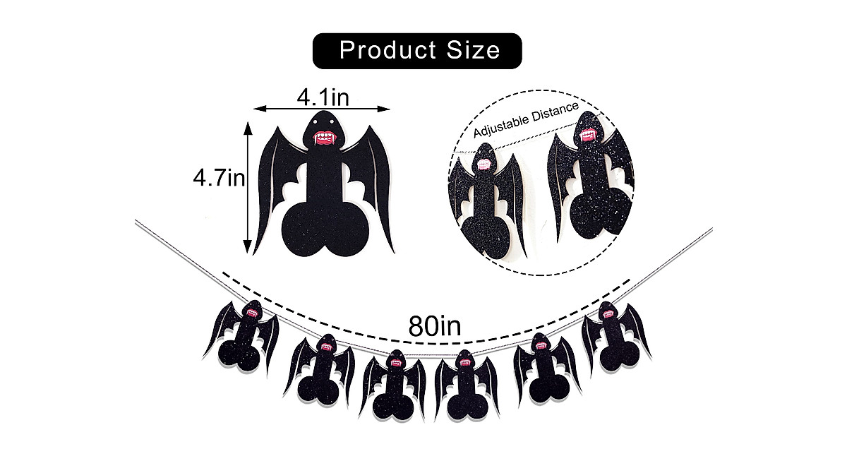 VAVAYAO Halloween Bachelorette Party Vampire Banner