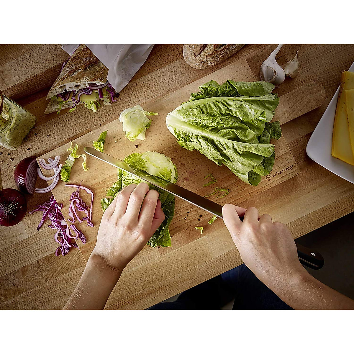 Wüsthof Gourmet 3-Piece Chef's Knife Set & 7-Slot In Drawer Knife Storage