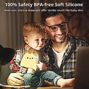 CUTE KITTY NIGHT LIGHT, GoLine Gifts for Women Teen Girls Baby,Night Lights for Kids Bedroom, Cute Christmas Kitty Silicone Nightlights for Children Toddler.(MULTICOLOR LIGHT)