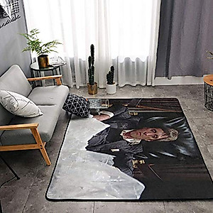 Vacu Al Pacino Scar-face Area Rug Carpet Non-Slip Large Floor Mat,Soft Fuzzy Indoor Carpet Bedside Rug for Kids Nursery Boys Girls Bedroom Living Room Dorm Backyard Home Decor Mat 63 x 48 in