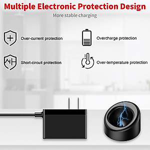 MEROM Charging Dock Power Adapter Cord Compatible with Manscaped The Lawn Mower 3.0 2.0 The Weed Whacker Electric Groin Hair Trimmer, Stand Charging Base for Lawn Mover Male Hygiene Clippers Razor