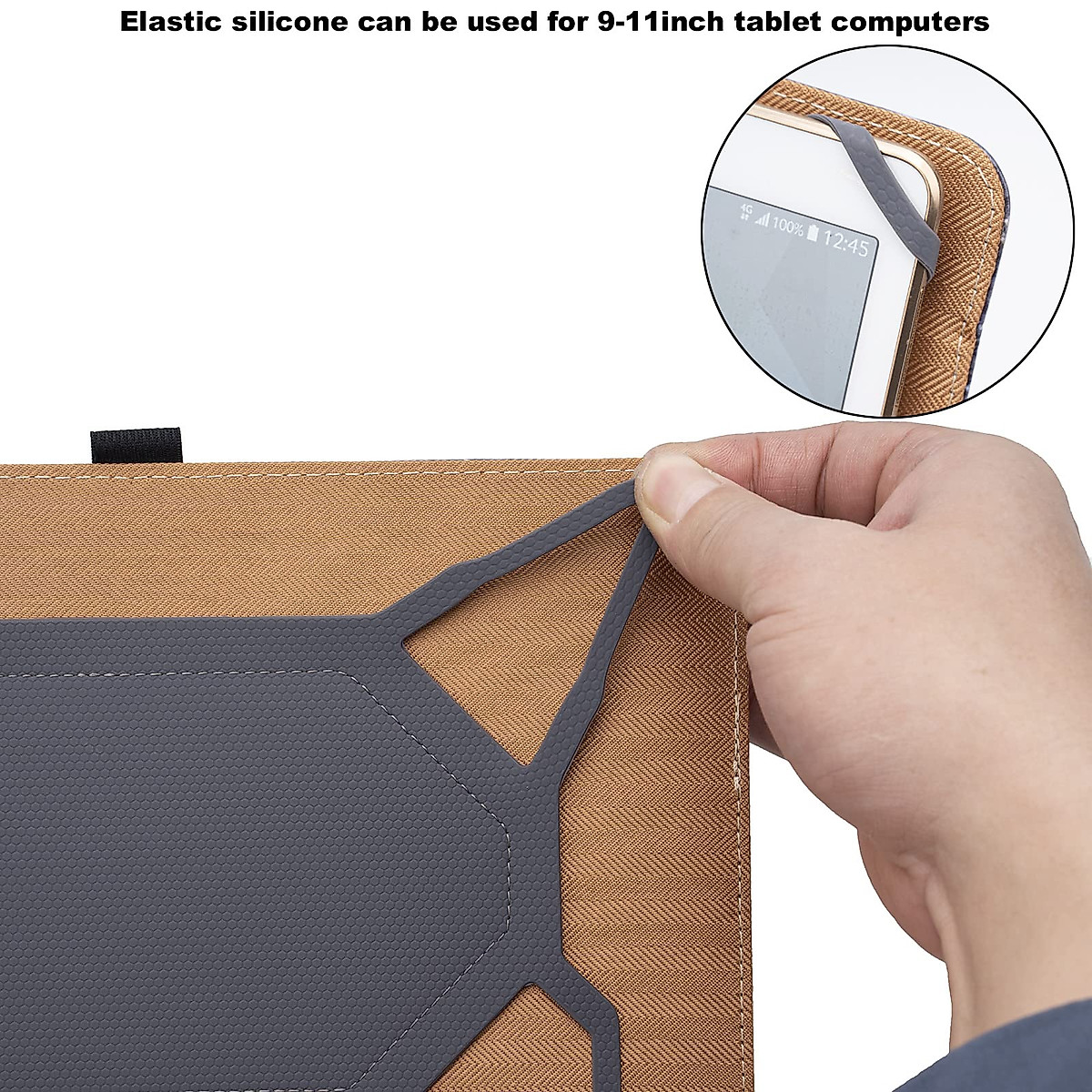 TSPCASE Universal Case for 9-10.9 inch Tablet, PU Leather Stand Folio Universal Protective Cover for 9"-10.9" Tablet, with Multi-Angle Viewing Stand Wallet Leather Case