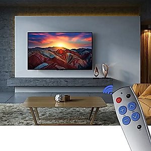 Universal Big Button Easy Simple TV Remote Control for Elderly Senior, Learning Remote Control Only for IR Remote Control