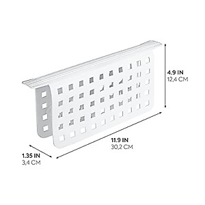 iDesign Plastic Kitchen Mat Sink Protector The Euro Collection, 11” x 12”