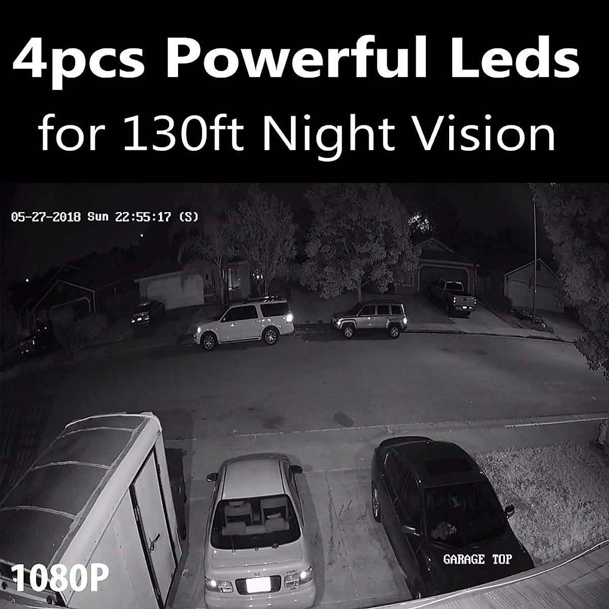 honic 1080P (TVI/AHD/CVI/1200tvl) Security Camera with Sony STARVIS(EXMOR) Sensor, 2.8-12mm Manual Zoom, WDR (1080P Only), Smart IR, HLC, 2MP Outdoor Analog CCTV Cameras for Surveillance