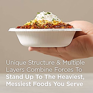 Dixie Ultra 12 oz. Heavy-Weight Paper Bowls by GP PRO (Georgia-Pacific), Pathways, SXB12WS (CASE), 500 Count (125 Bowls Per Pack, 4 Packs Per Case)