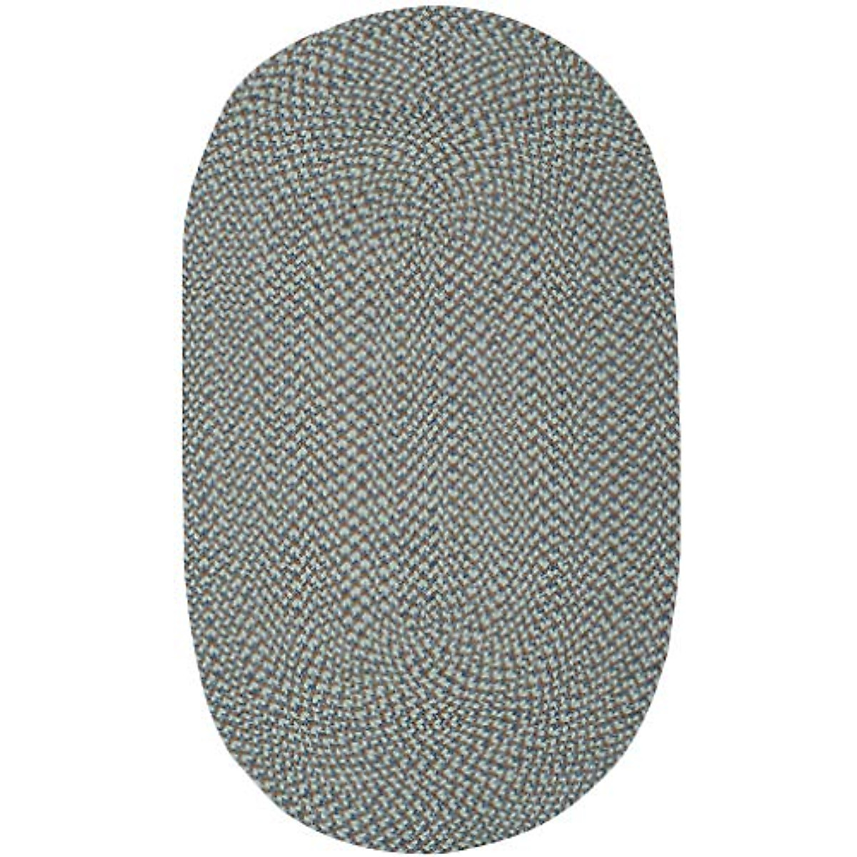 SAFAVIEH Braided Collection 3' x 5' Oval Multi BRD170A Handmade Country Cottage Reversible Cotton Area Rug