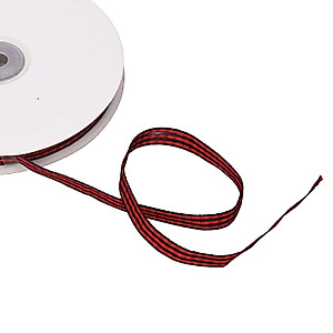 Christmas Wrapping Ribbon Festive Ornament Ribbons 50 Yards Wrapping Bands Gift Gifts Decorative Checks