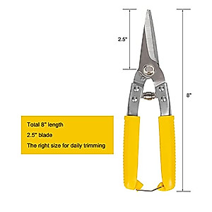 Goat Hoof Trimming Shears - 2 Pack Foot Rot Nail Clippers for Sheep Alpaca Lamb Pig Hooves Multiuse Carbon Steel Shrub Trimmer with Stronger 2 Pcs Spring Load