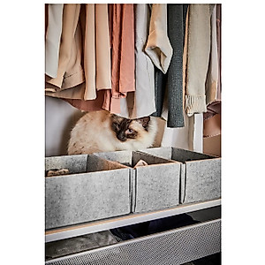 KOMPLEMENT Box, Light Gray 6x10 ½x4 ¾ Inches, 2 Pack