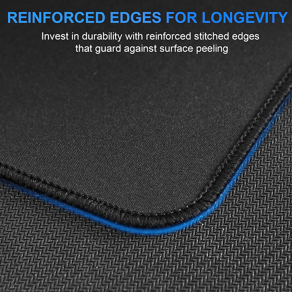 cimetech Gaming Mouse Pad XXL Comfortable Superfine Fiber Desktop Extended Large Mouse Pad Waterproof Keyboard Mat with Non-Slip Base, Smooth Surface for Computer and Desk (25.3✖12.4✖0.04inches)-Black