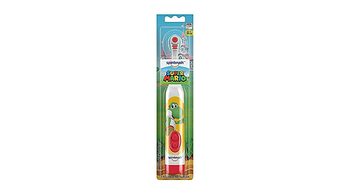 Super Mario Kid's Spinbrush Electric Toothbrush by Arm & Hammer