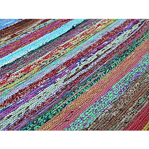 Handmade Braided Chindi Rug, Rag Rug, Area Rug, Carpet Rug, Runner Rug 3x5 Foot, 4x6 Foot, 5x7 Foot (4x6 Foot)
