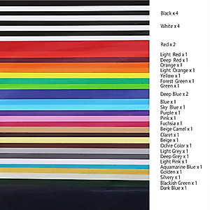 CAREGY Heat Transfer Vinyl for T-Shirts 12in.x10in. 36 Sheets-Iron On Vinyl HTV Bundle