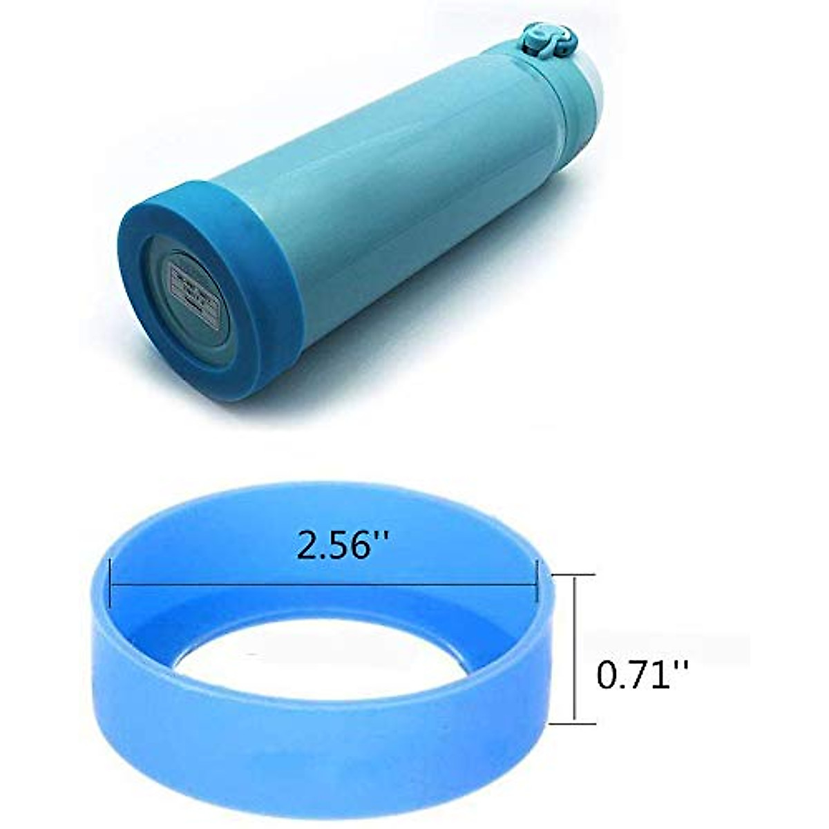 MIAO YUAN 20PCS 65mm Protective Cup Mat Silicone Sleeve Heat-Resistant Water Bottle Holder Insulation Mat Non-Slip Cup Mug Coaster