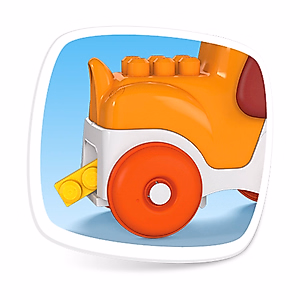 Mega Bloks Pull-Along Puppy Preschool Building Set with Block Pooping, Multi (GNW63)