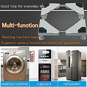 Watsonda Washing Machine Stand Multi-functional Movable Adjustable Base Mobile Roller for Washing Machine, Dryer and Refrigerator(4feets)