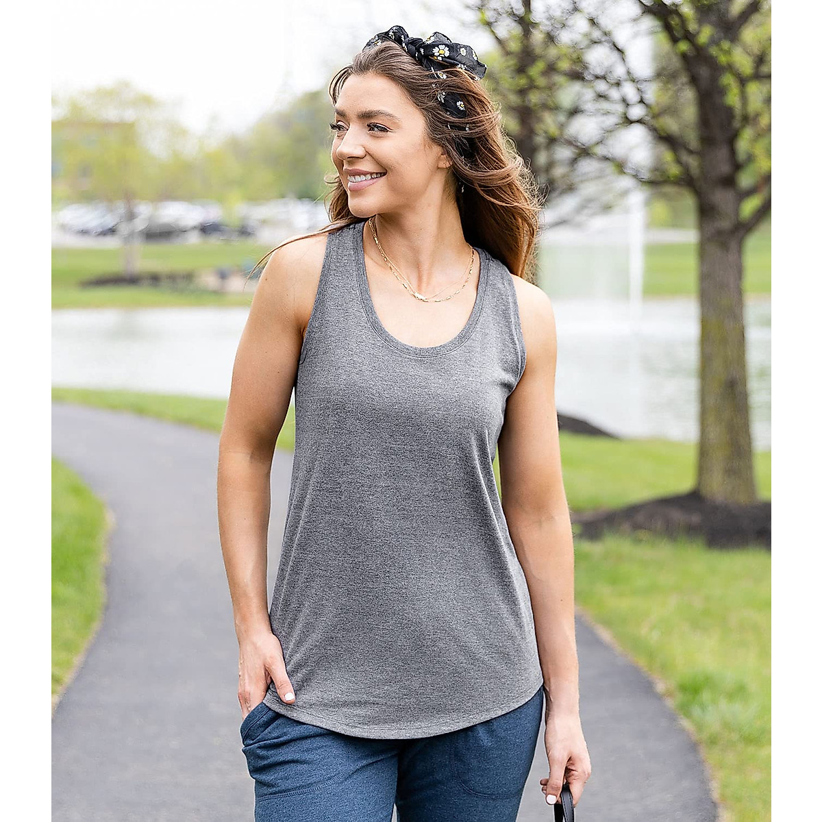 HYBRID APPAREL - Spongebob Squarepants - Patrick Sparkers Flag - Women's Racerback Tank Top - Size Small