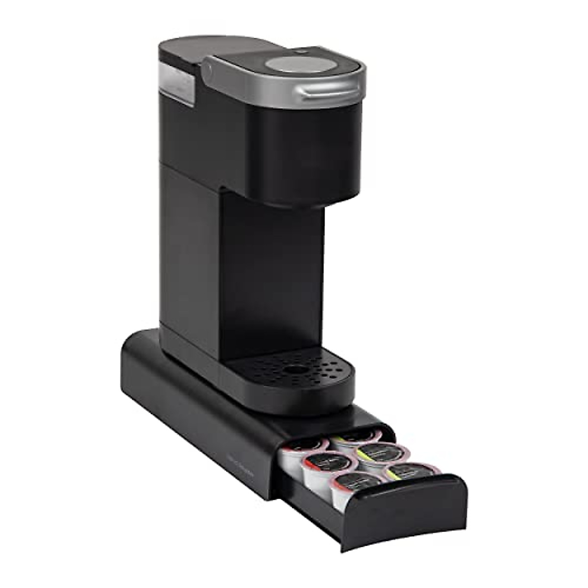 Mind Reader Anchor Collection, Single Serve Coffee Pod Drawer, 12-14 Coffee Pod Capacity, Countertop Organizer, Black