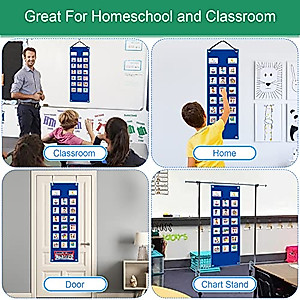 KIKIGOAL Kids Visual Schedule Calendar Chart, 2 in 1 Autism Daily Chore Routine Chart With 70 Cards Autism Learning Materials Kids Visual Behavioral Tool Wall Planner for Home School