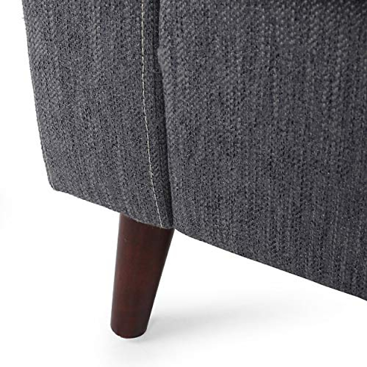 Christopher Knight Home Roselle Sofas, Charcoal + Espresso