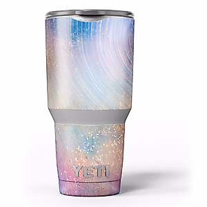 Design Skinz The Swirling Tie-Dye Scratched Surface - Skin Decal Vinyl Wrap Kit Compatible with The Yeti Rambler Cooler Tumbler Cups