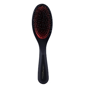 Chris Christensen Andreas Dog Brush, Mason-Pearson Style Boar and Nylon Bristle Brush, Groom Like a Professional, Lightweight Beechwood Handle, Stimulate Natural Oil Production, Medium