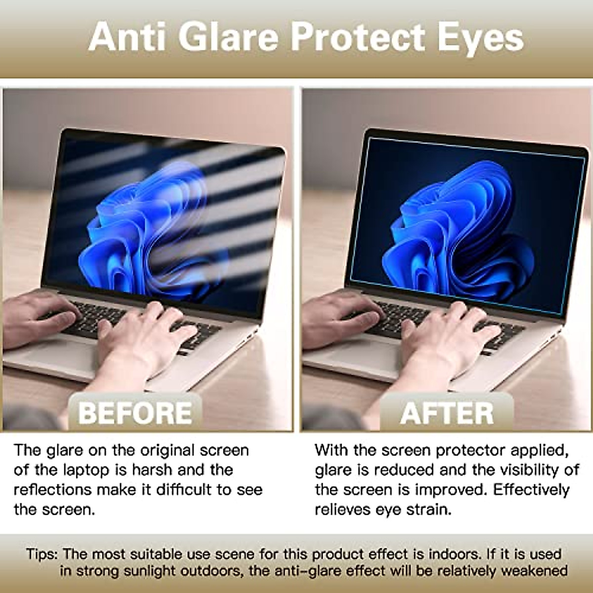 F FORITO 2-Pack Anti Blue Light Screen Protector Compatible with 13.5" Microsoft Surface Laptop 1/2/3/4/5 | Protect Your Eye & Reduce Glare | Anti Scratch & Anti Fingerprints