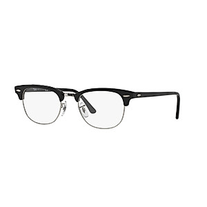 Ray-Ban Unisex 5154 Clubmaster Eyeglasses Shiny Black 49mm