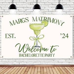 Margs and Matrimony Bachelorette Photo Backdrop, Margarita Bachelorette Party Decorations Photography Background, Margs And Matrimony Decorations, Mexican Fiesta Wedding Bridal Shower Party NM
