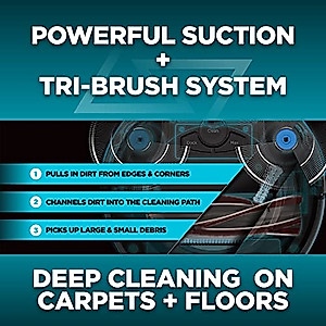Shark AV752 ION Robot Vacuum, with Tri-Brush System, Wi-Fi Connected, 120min Runtime, Works with Alexa, Multi-Surface Cleaning, White