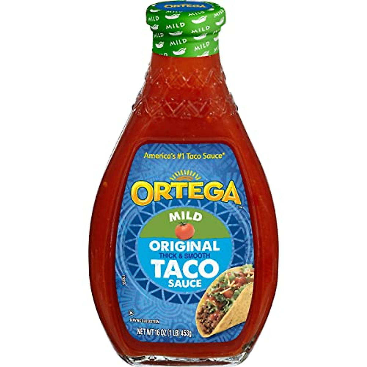Ortega Taco Sauce Original Thick and Smooth, Mild, 16 Ounce
